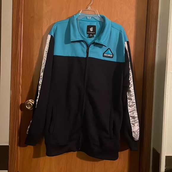 Rocawear | Jackets & Coats | Rocowear Jacket Two Tone Blue And Silver ...